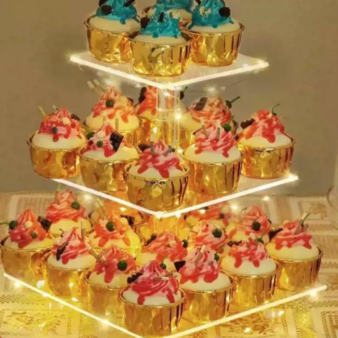 LED Cake Stand | Light-Up Cupcake Display – Little Cupcakes
